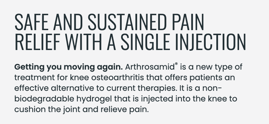 Arthrosamid Injections - The Back and Body Clinic | Specialist ...